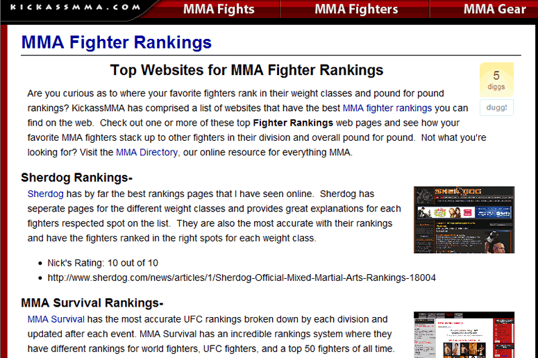 MMA Directory - KickAssMMA